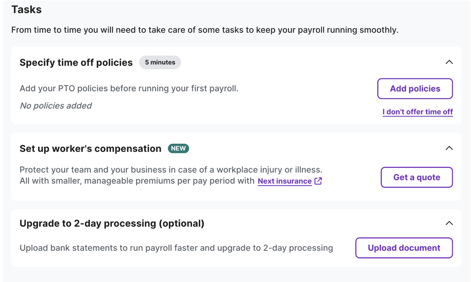 Pay-As-You-Go Workers Compensation by NEXT