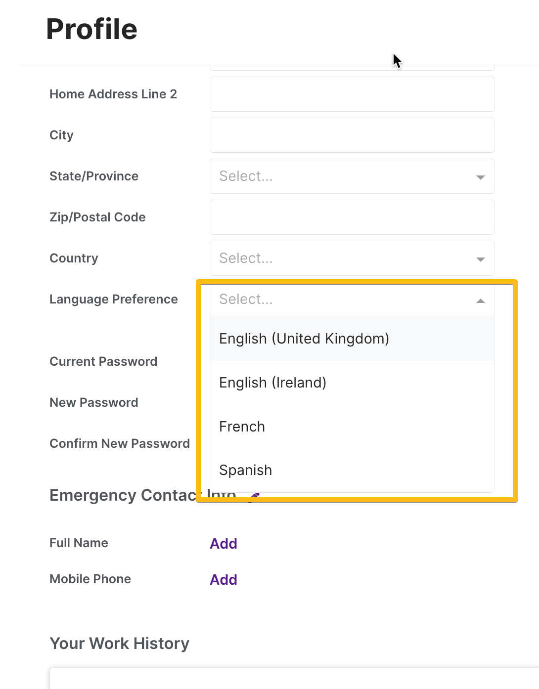 How to Change your Language Preferences