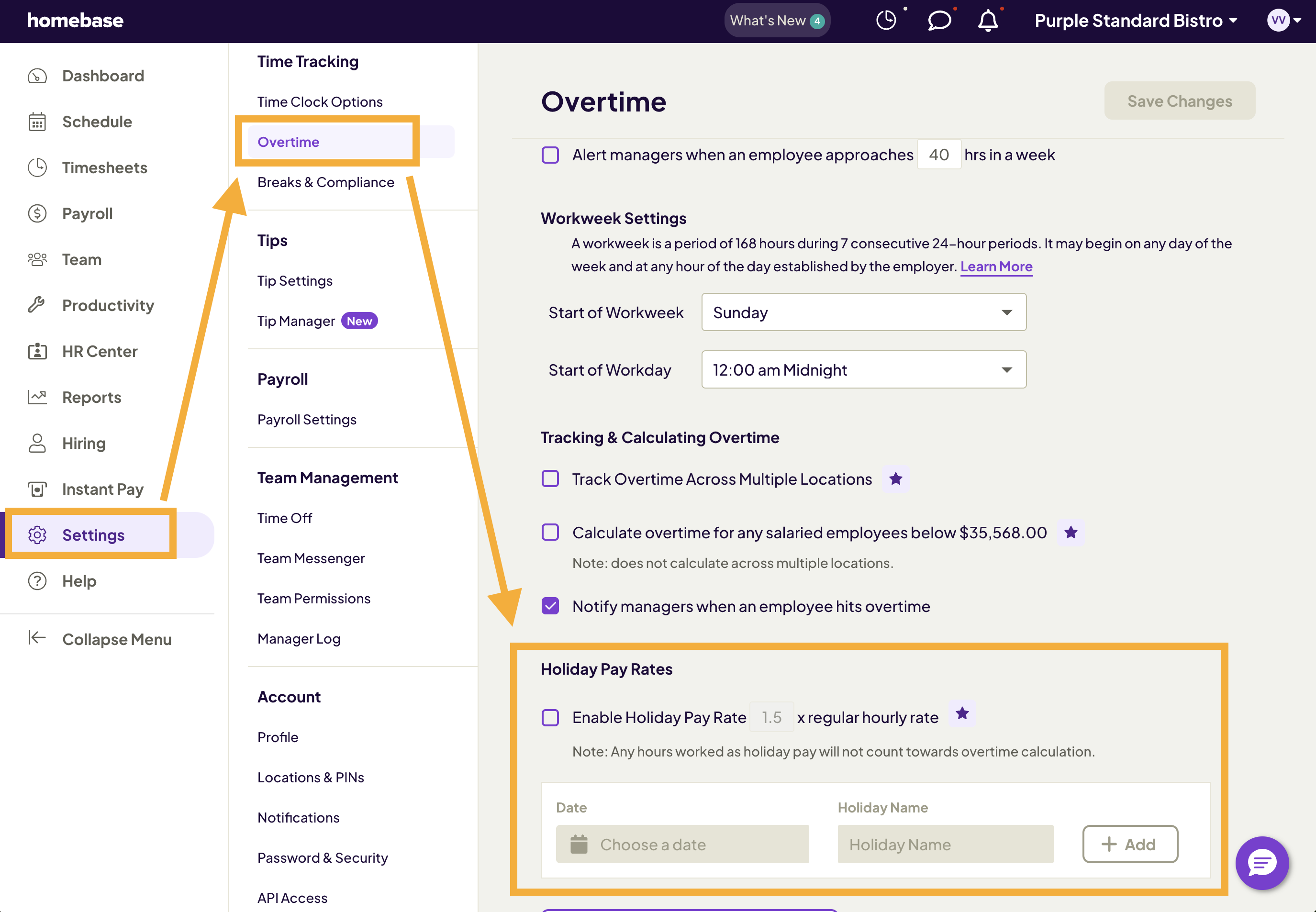 How to Set Up Holiday Pay Rates