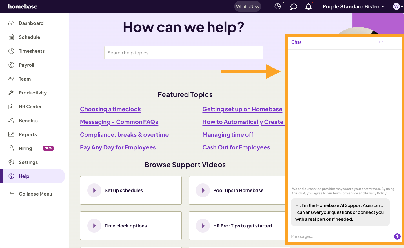 How to Contact Homebase Support